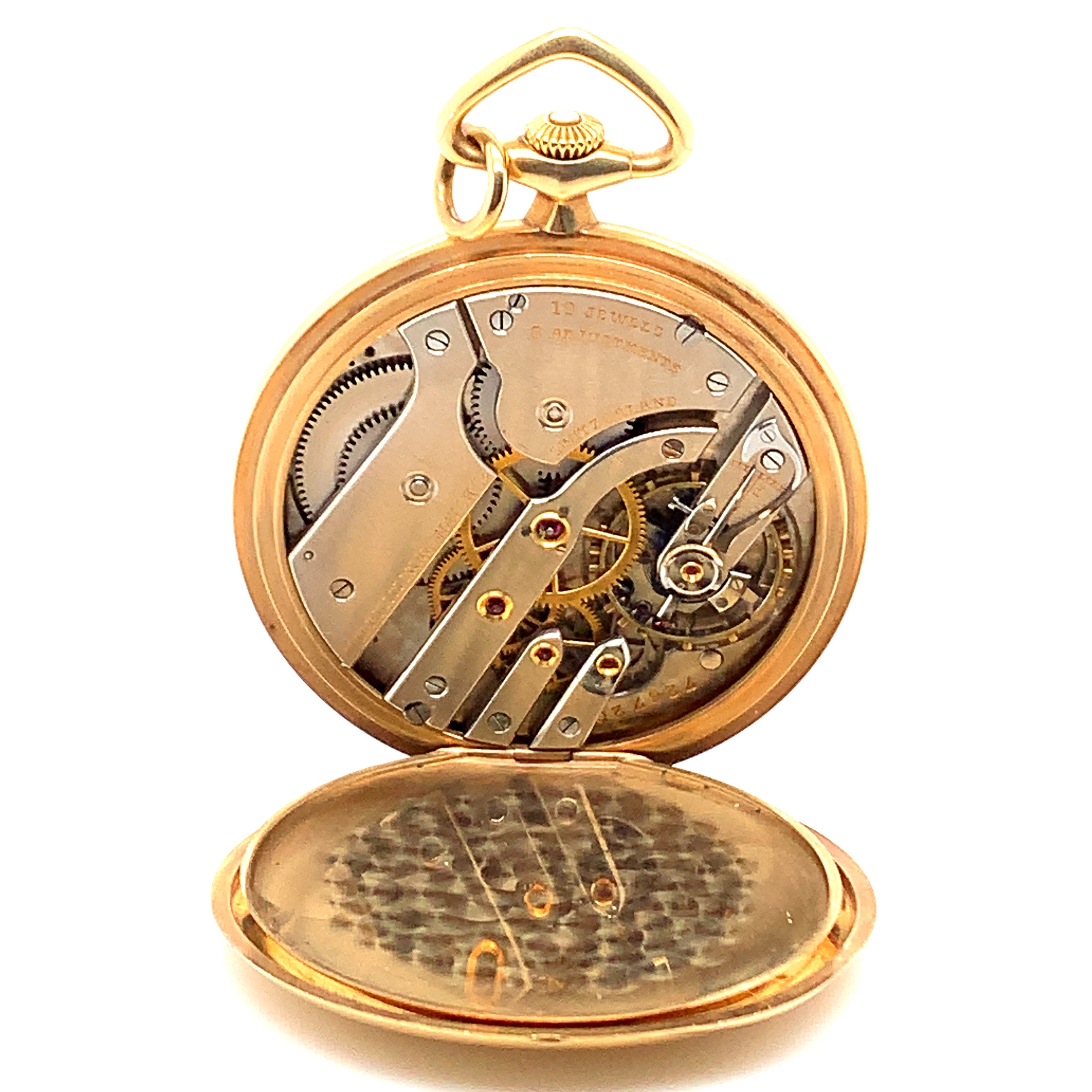 Bailey Banks & Biddle 14K Yellow Gold Pocket Watch With IWC Movement - Etsy
