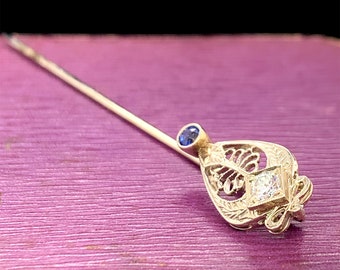 Art Deco Stick Pin - Etsy