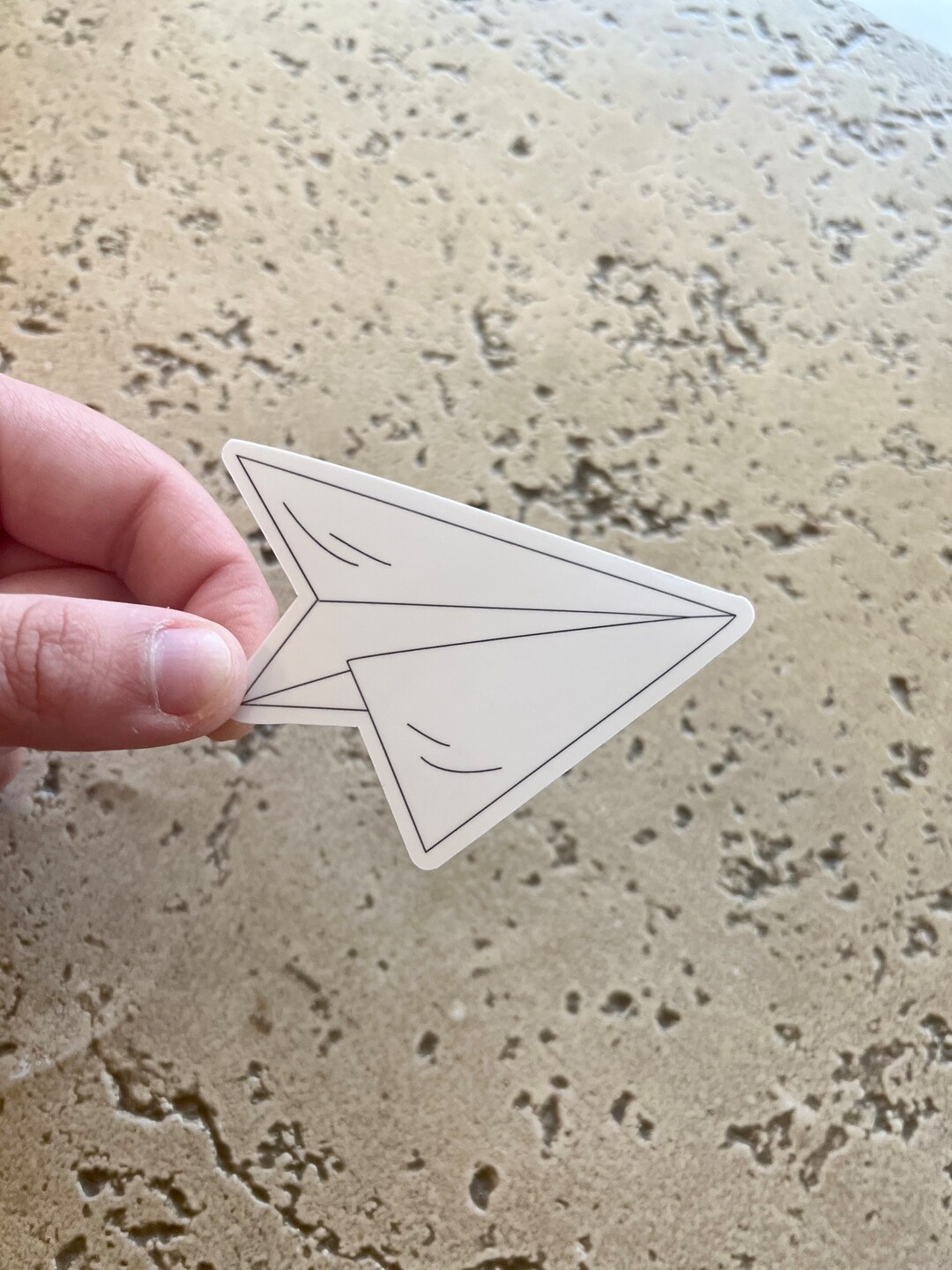 Paper Airplane Sticker Waterproof, Glossy Sticker - Etsy