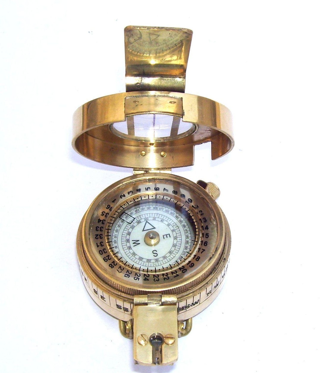 Brass Prismatic Compass Replica | WWII Military Pocket Compass - Etsy