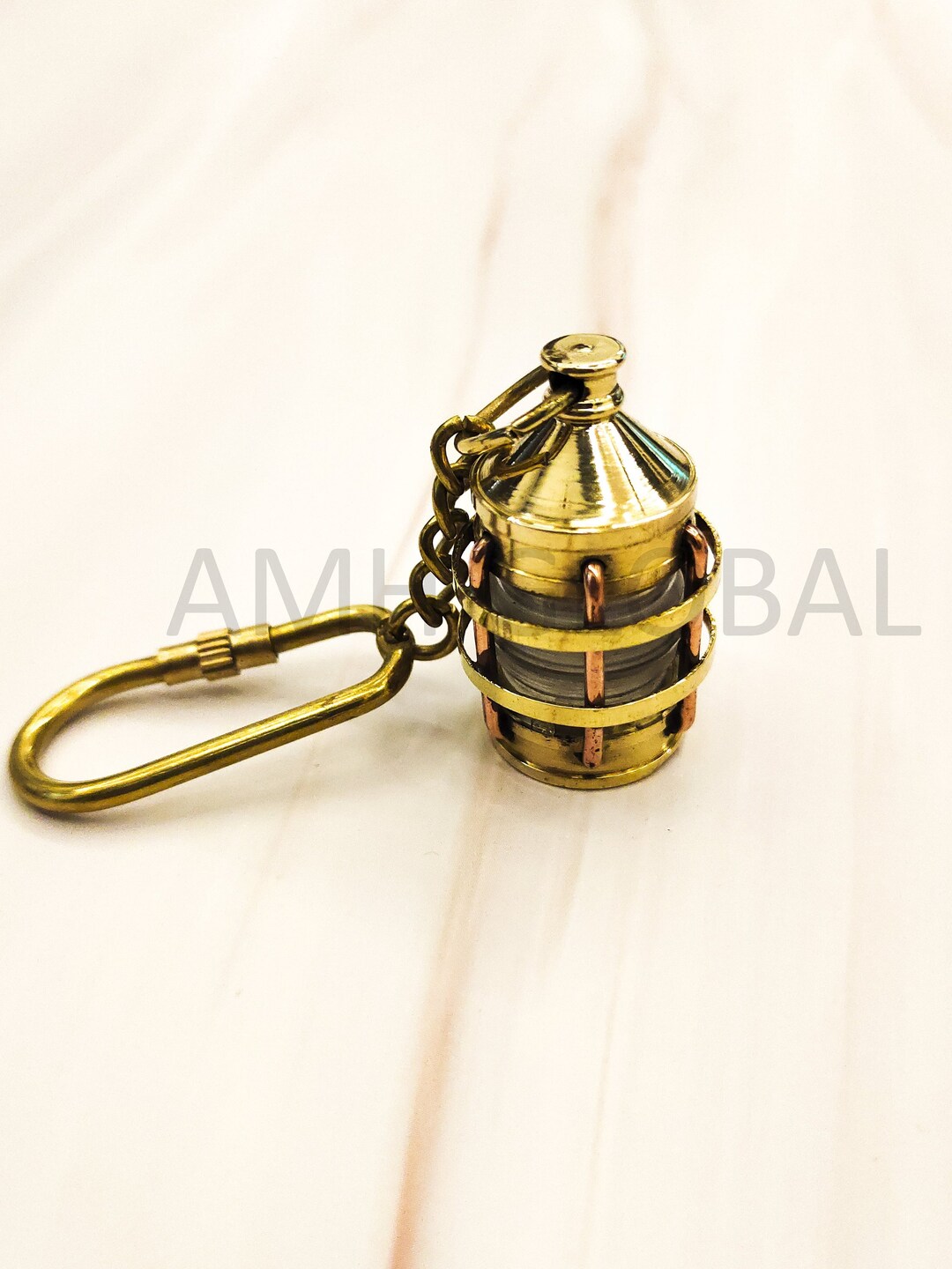 Miniature Lantern Keychain | Brass and Copper Collectible Keychain ...