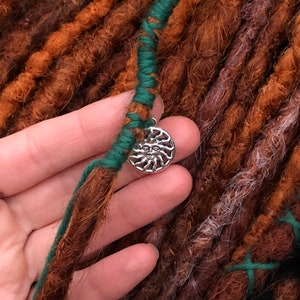 Ginger Viking Dreadlocks Crochet Full Set Decorate Locs With Jewels and ...