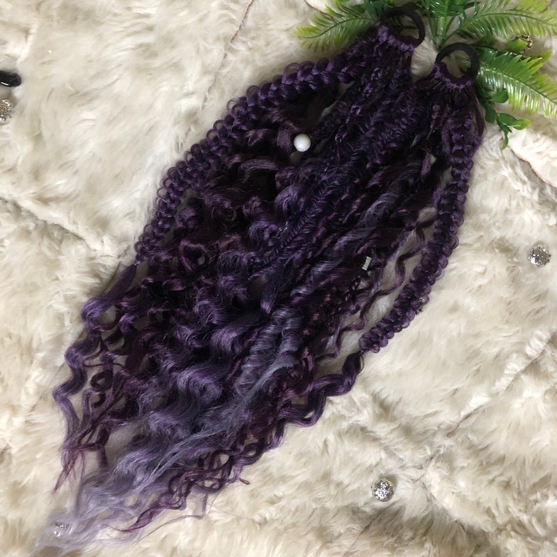 Purple Hair Extensions - Etsy