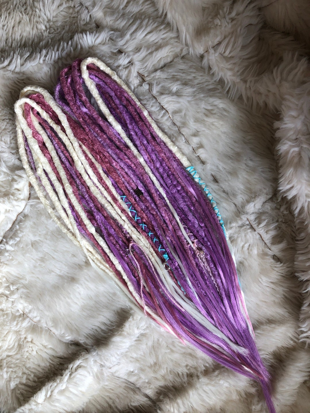 Pastel Crochet Dreadlocks Full Set Viking Dreads Decorated Locs With ...