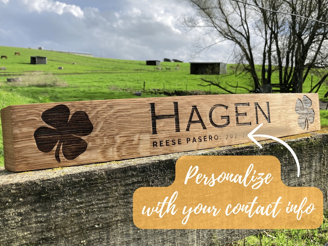 Stall Sign for Horse Stables Custom Stall Plate Name for Horse Boarding ...