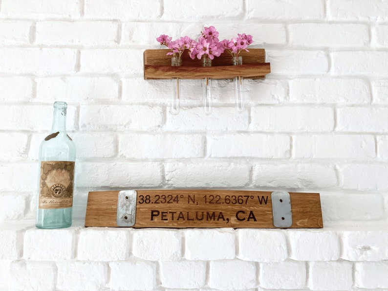 GPS Coordinates Sign Latitude Longitude Gift Custom Location ...