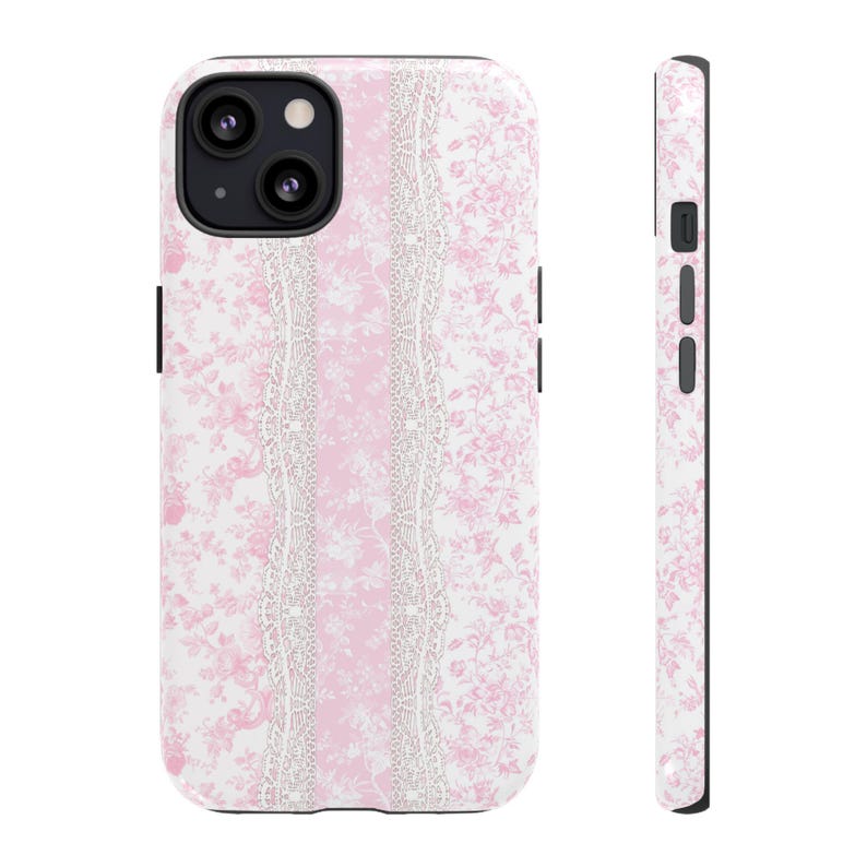 Light Pink Coquette Aesthetic Lace and Toile, Shabby Chic Gift for Her ...