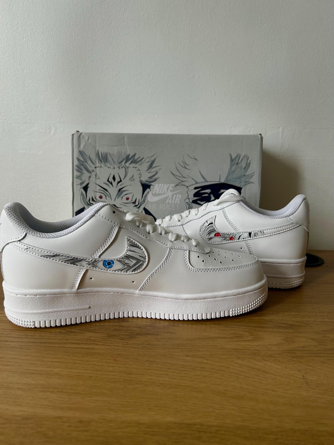 Custom Anime Air Force 1’s (gojo X Sukuna) - Etsy