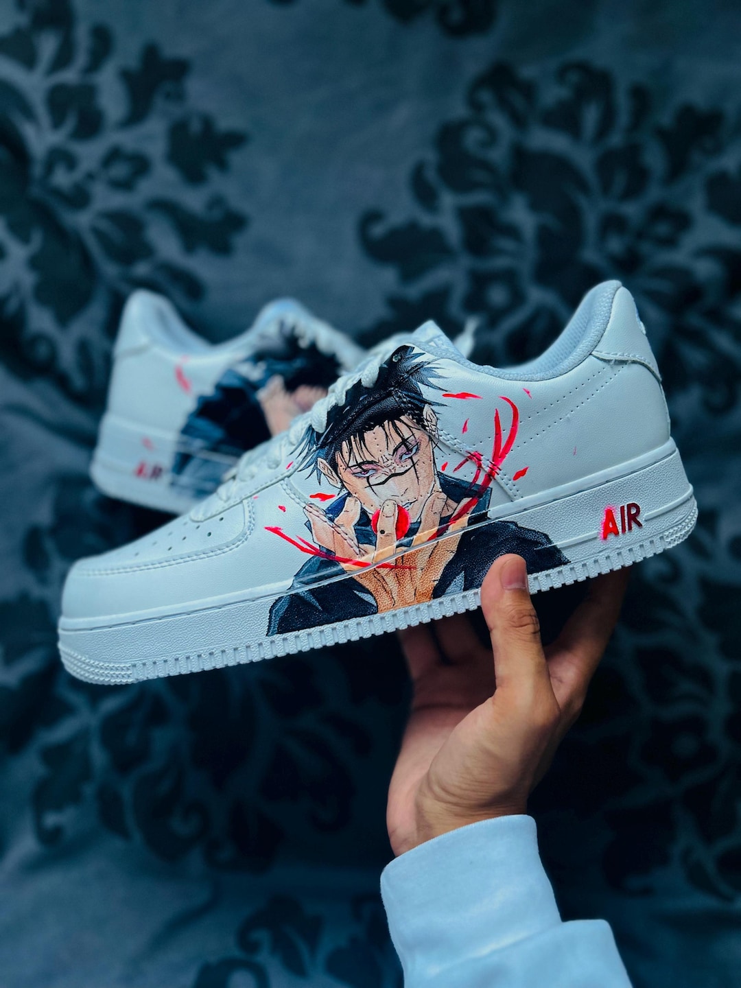 JJK Custom Anime Air Force 1’s (choso) - Etsy
