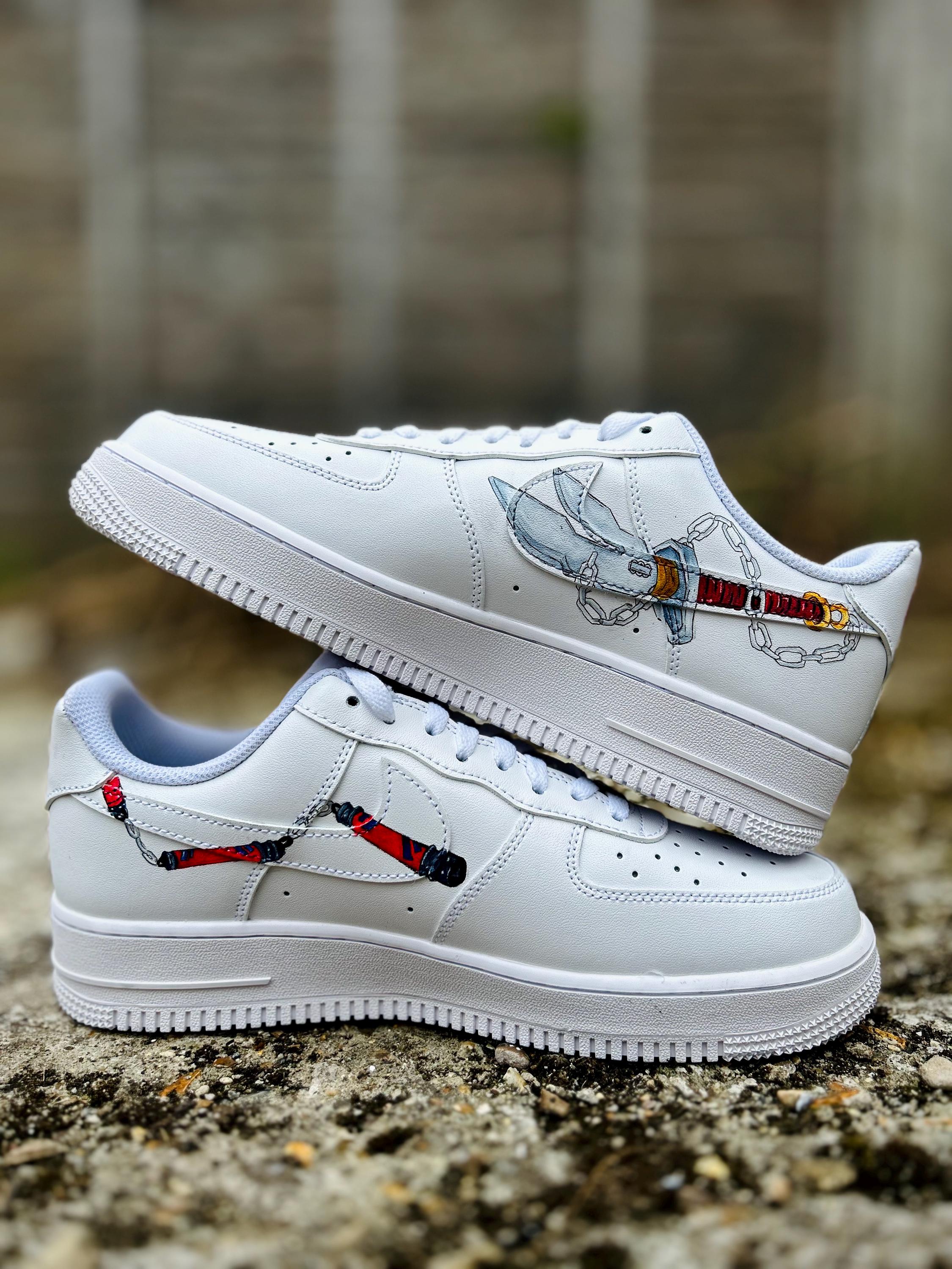 JJK Custom Anime Air Force 1’s (toji) - Etsy