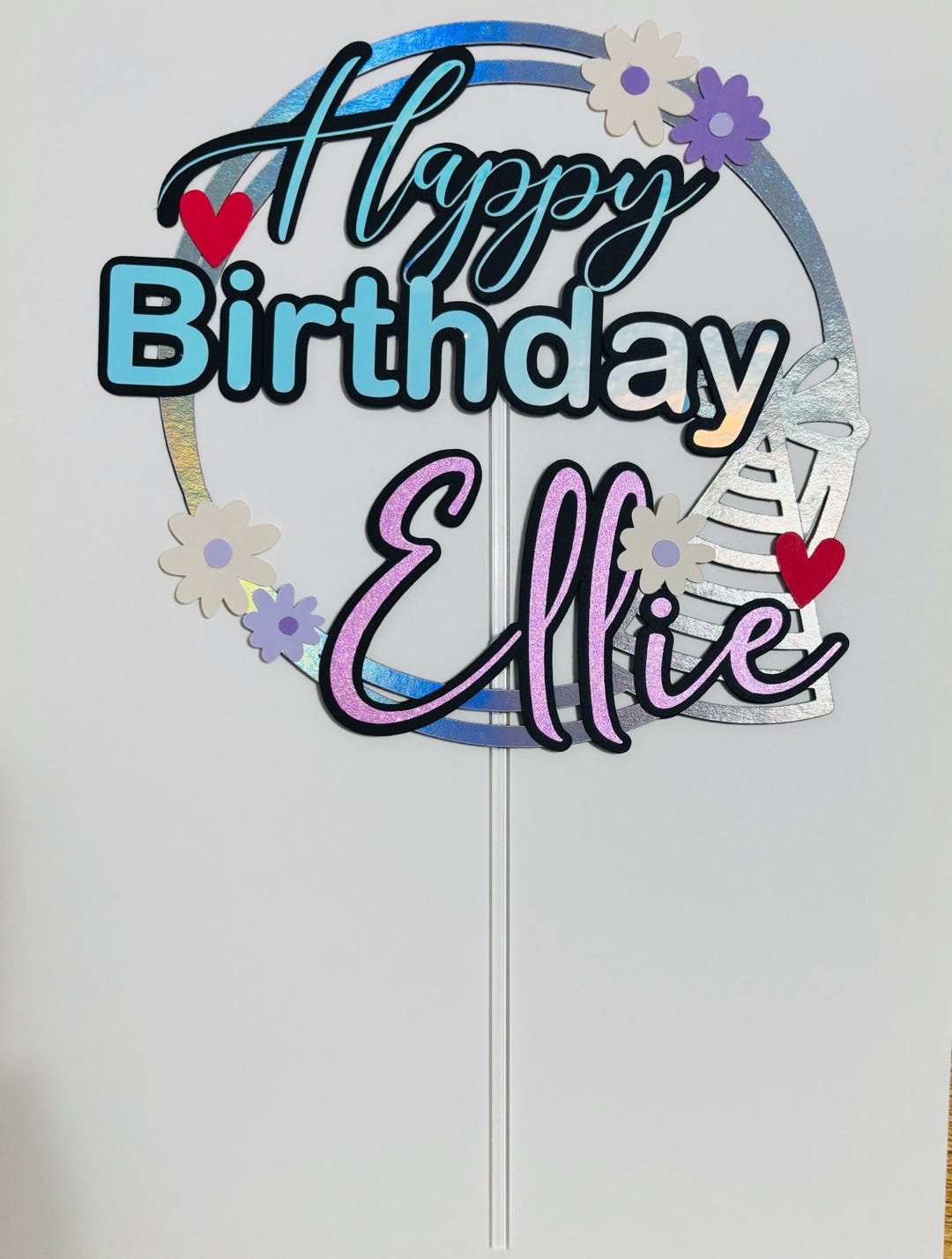 Personalized Birthday Cake Topper , Custom Script Cake Topper for ...