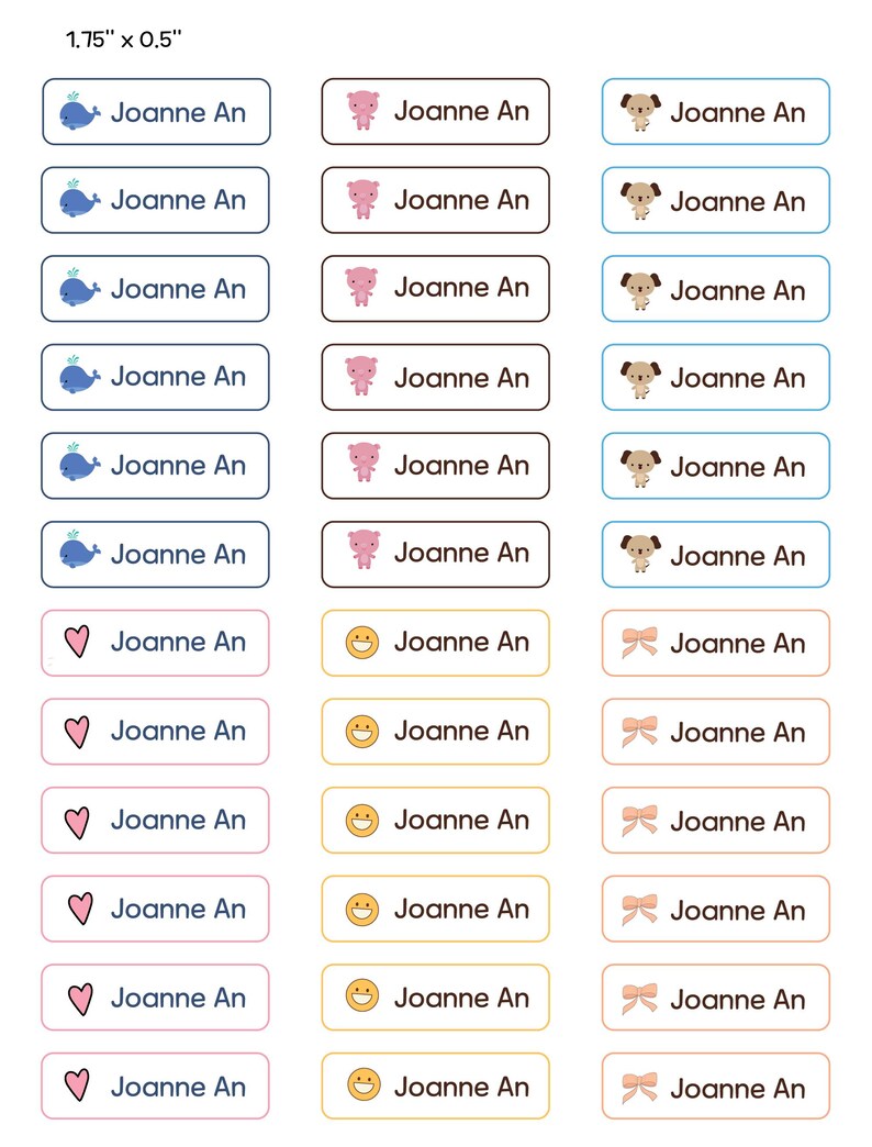 Custom Name Stickers for Kids: Waterproof Vehicle Labels - Etsy