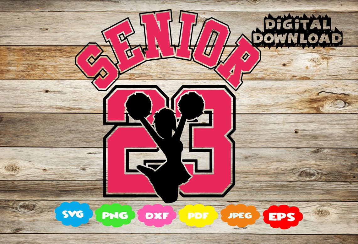 Senior Svg Cheerleader Svg Cheer Cut File for Cricut and - Etsy India