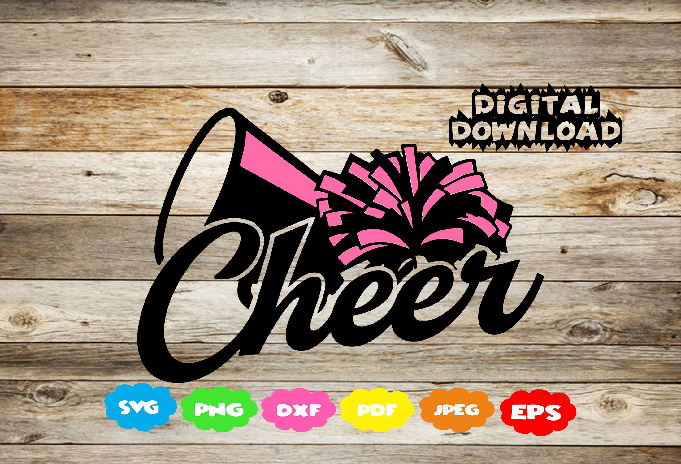 Cheer SVG File Cheerleading Svg Football Player Svg Pompom - Etsy Canada