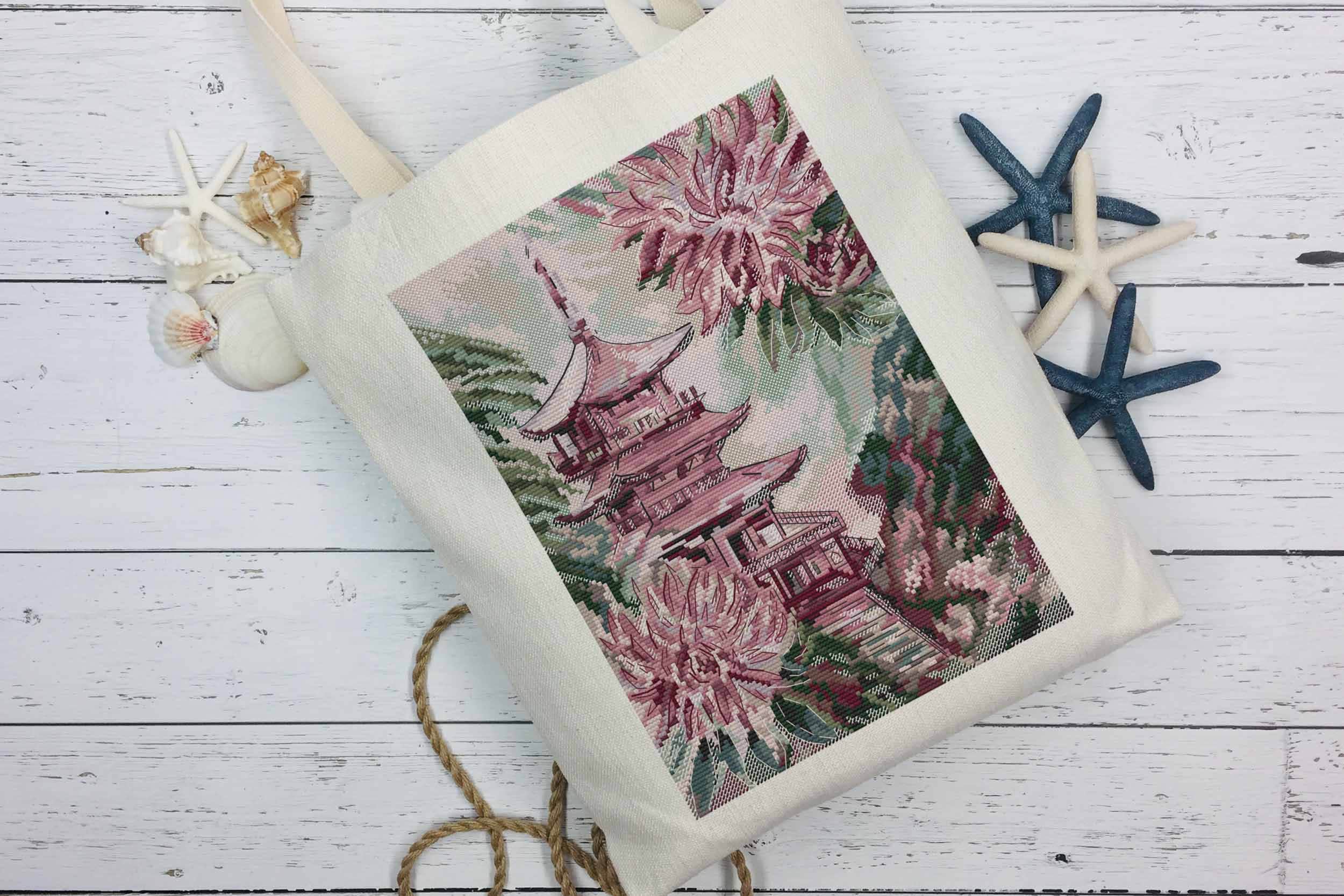 Watercolor Chinese Cross Stitch Pattern China Landscape - Etsy