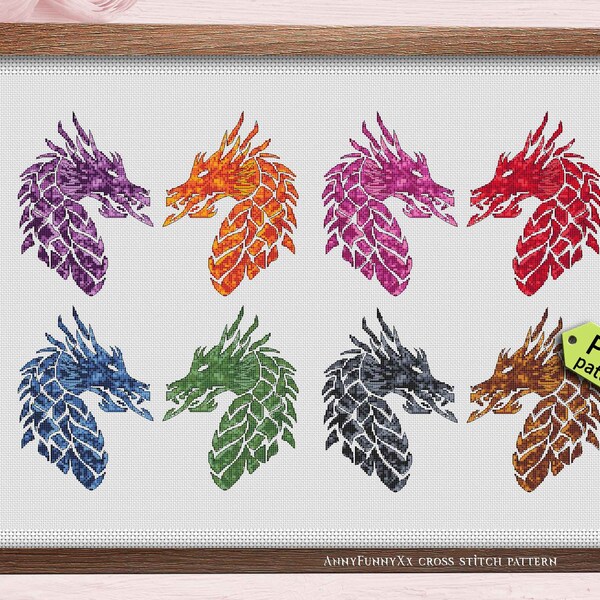 Dragon Cross Stitch - Etsy