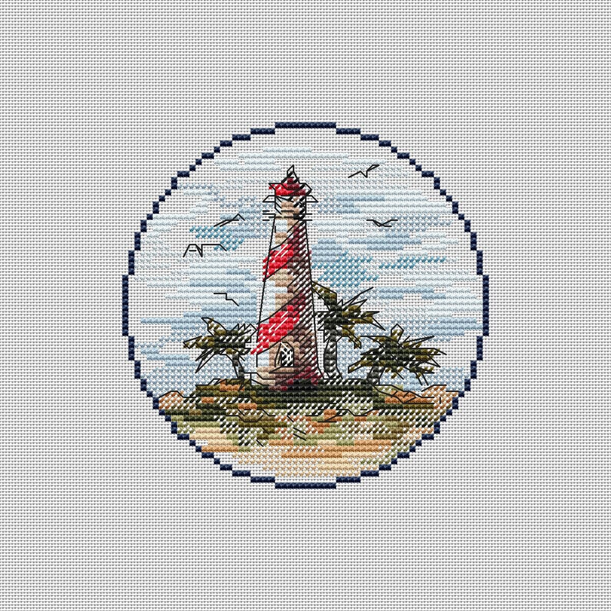 Lighthouses Cross Stitch Pattern PDF Set of 13 Birthday Gift Beginner ...