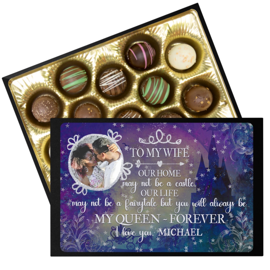 Decadent Assorted Chocolate Truffle Collection in a Personalized My ...