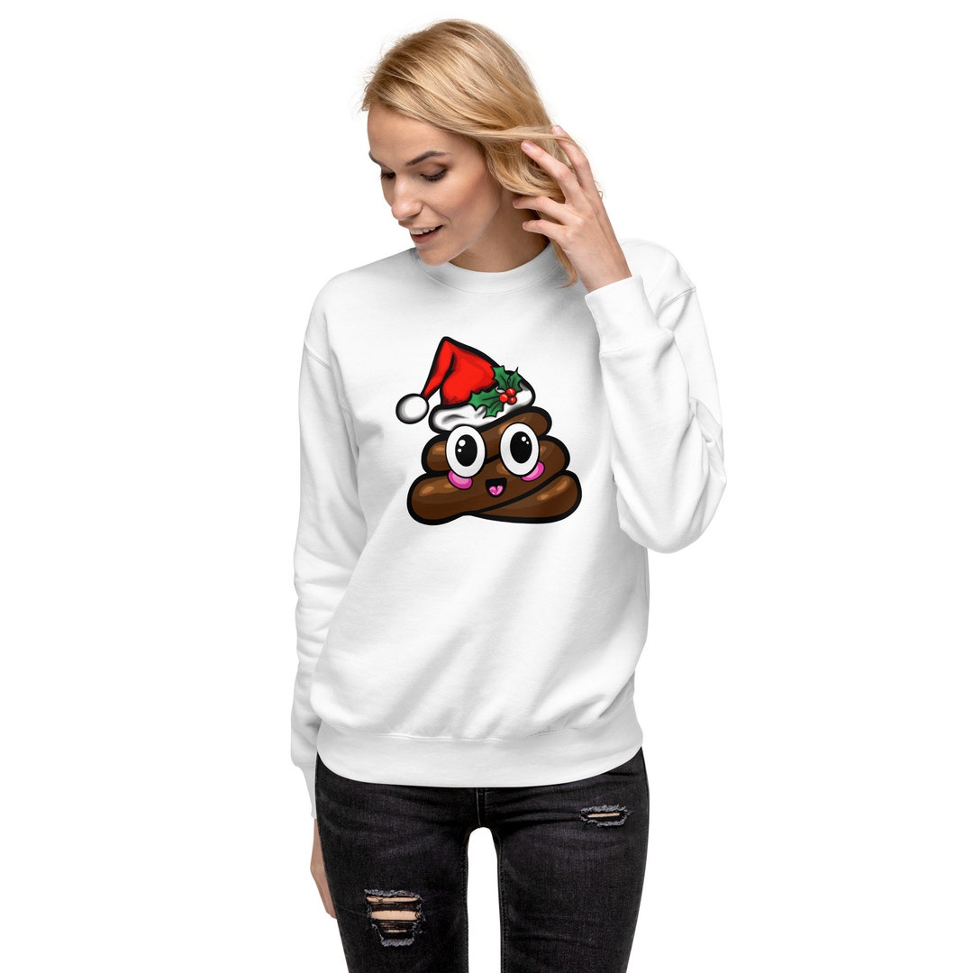 Merry Christmas Poop Emoji Sweatshirt Unisex - Etsy