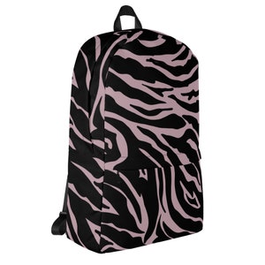Blush Pink Zebra Backpack - Etsy