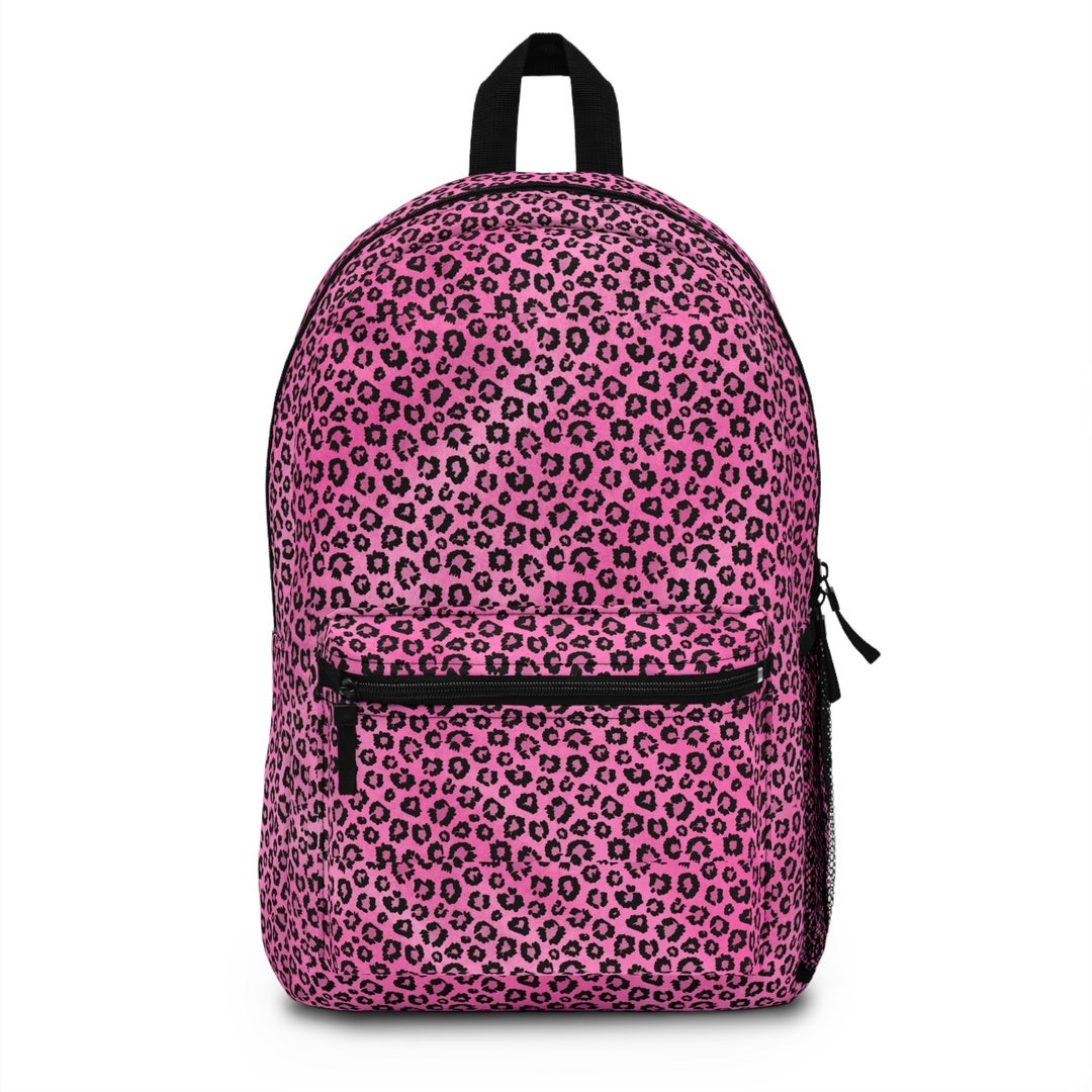 Bubblegum Pink Cheetah Backpack - Etsy