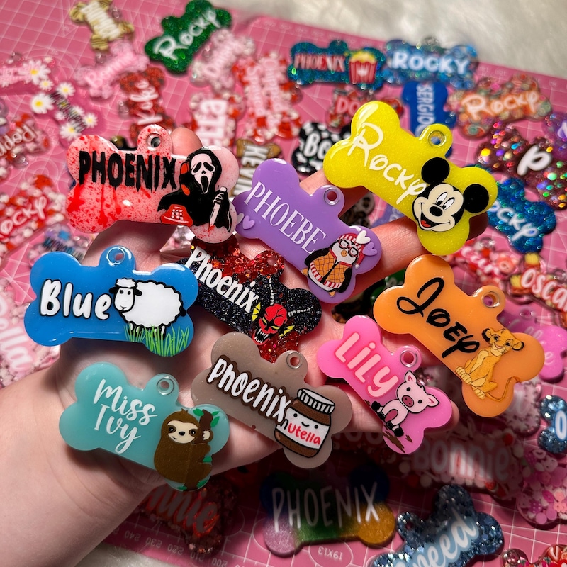 Custom Dog Tag Resin - Etsy