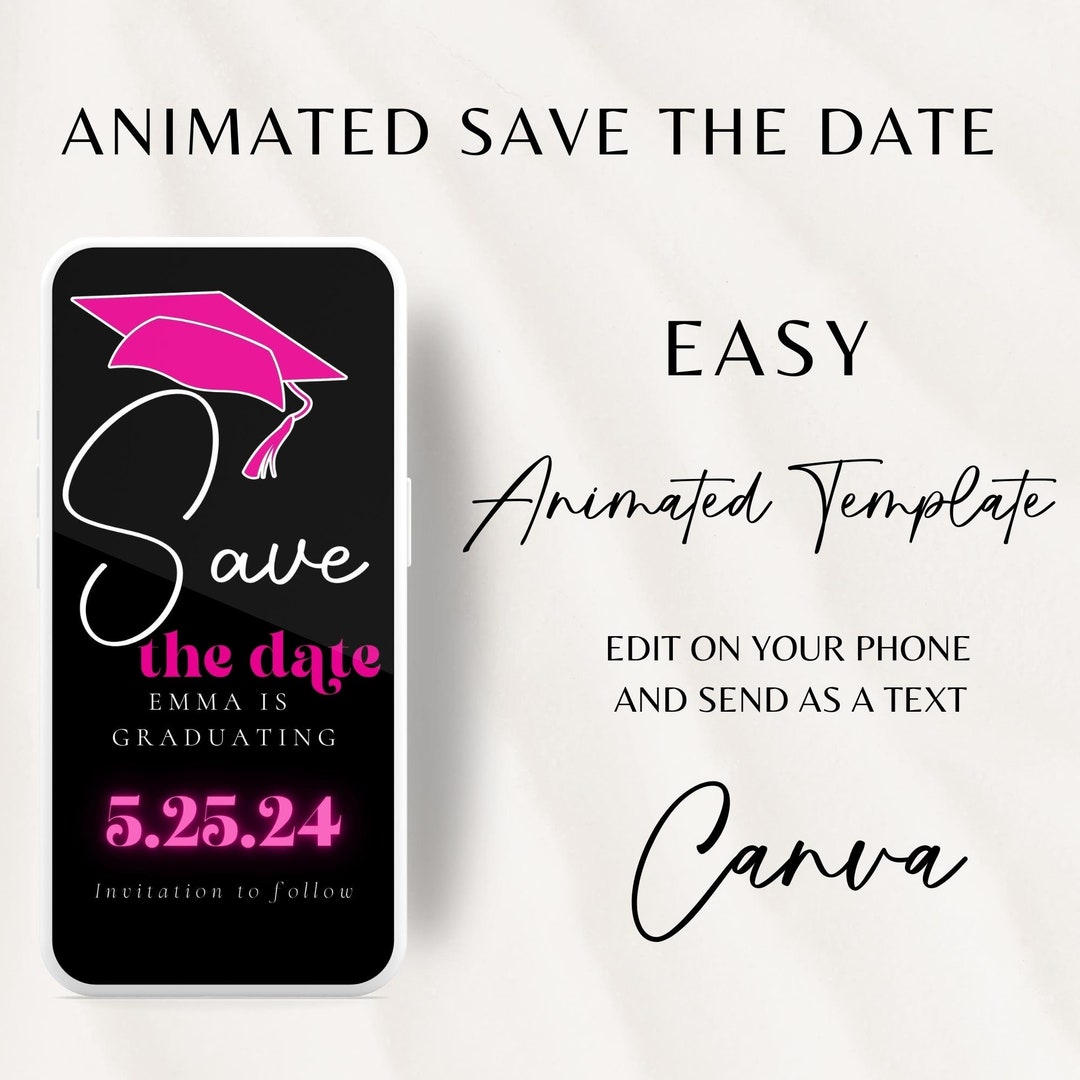 Graduation Save the Date Template for Texting Save the Date - Etsy