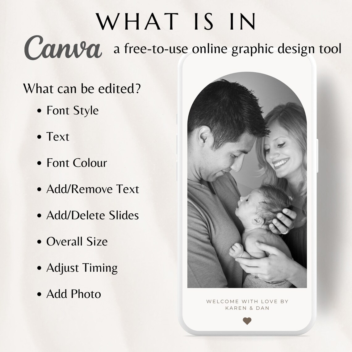 Baby Announcement Animated Digital Video, Birth Announcement ...
