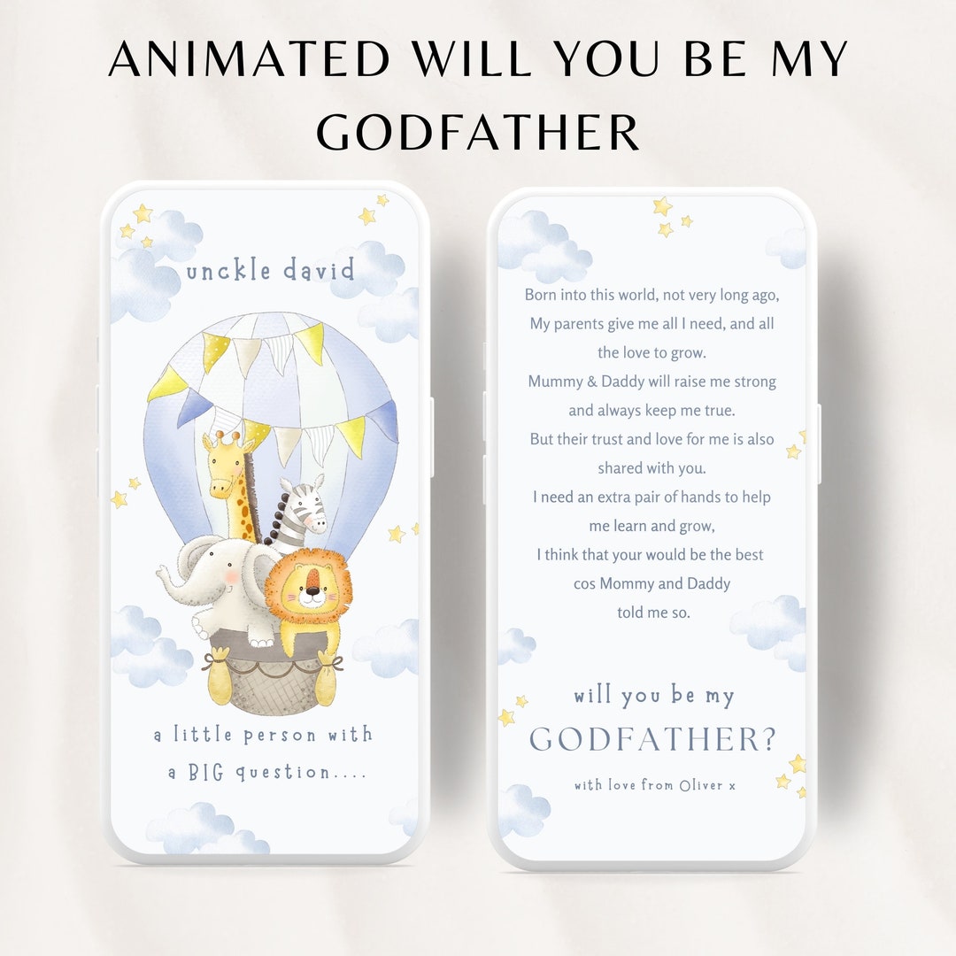 Will You Be My Godfather Proposal Invitation Video Godfather Proposal ...