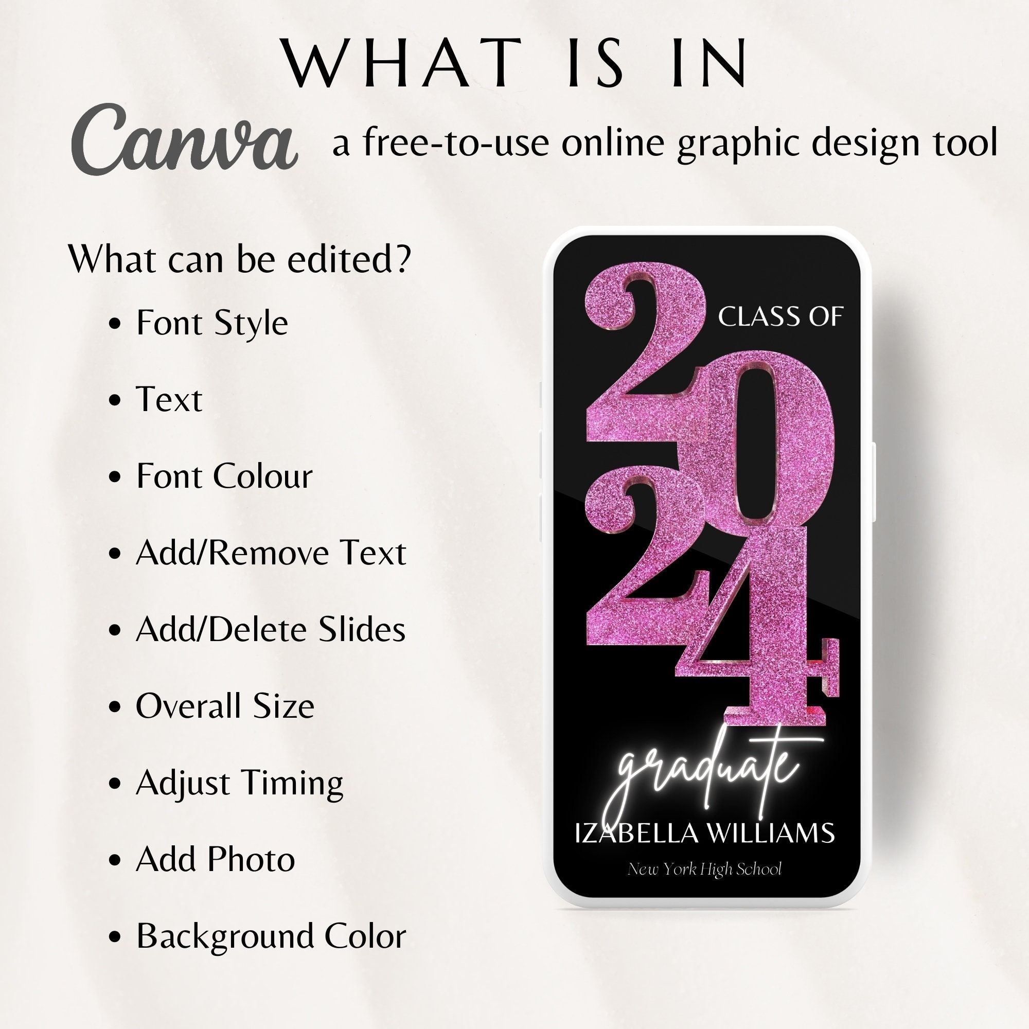 Animated Graduation Invitation Template, College Graduation Invitation ...