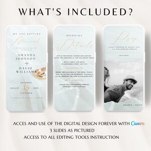 Digital Wedding Invitation Template, Wedding Invitation With Photo ...