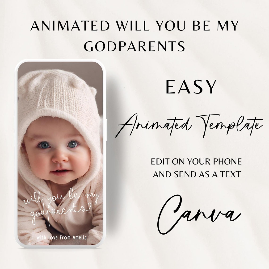 Will You Be My Godparents Proposal Invitation Video Godparent Proposal ...
