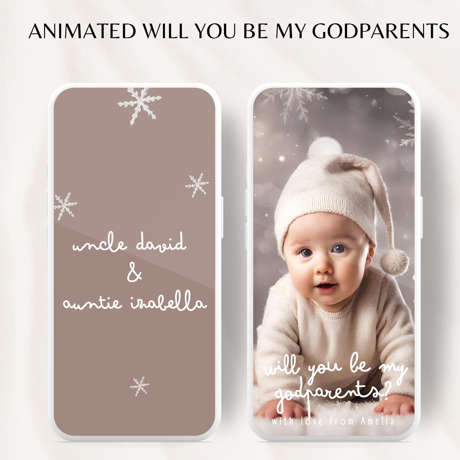 Will You Be My Godparents Proposal Invitation Video Godparent Proposal ...