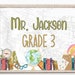 Printable Classroom Teacher Name Sign World Map Adventure Classroom ...