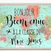 French Teacher Classroom Door Sign, Bienvenue Classroom Sign Custom ...