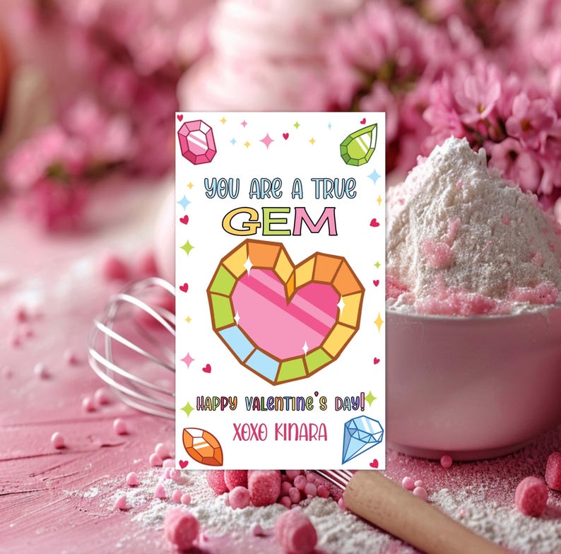 PRINTABLE Party Favor Tag Ring Pop Gift Tag Thank You Card Easy ...