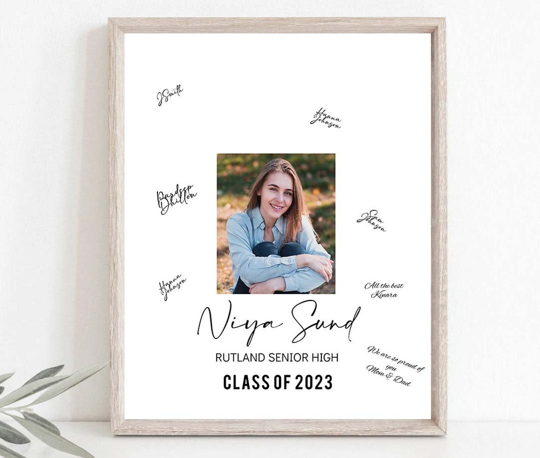 Modern Graduation Guest Book 2024 Personalized Guestbook Sign ...