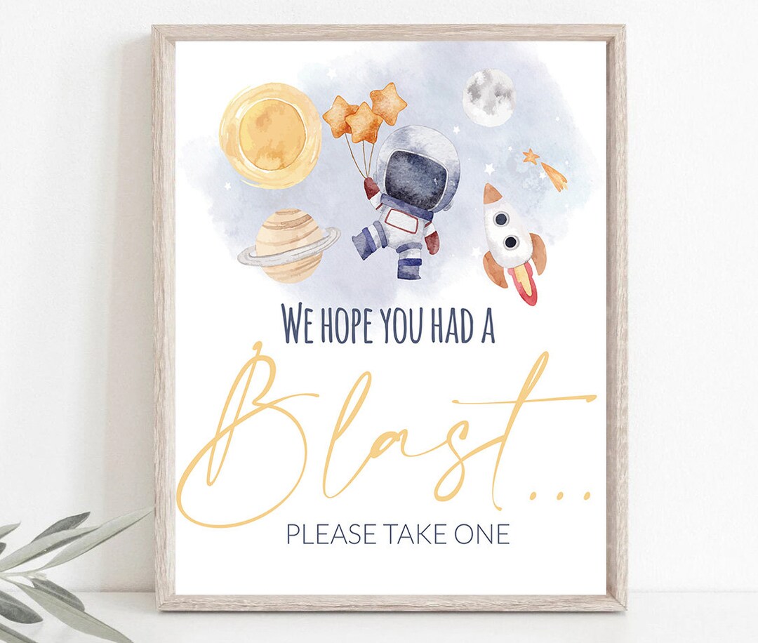 Favors Sign Space Party Sign Outer Space Birthday Sign Galaxy Party ...