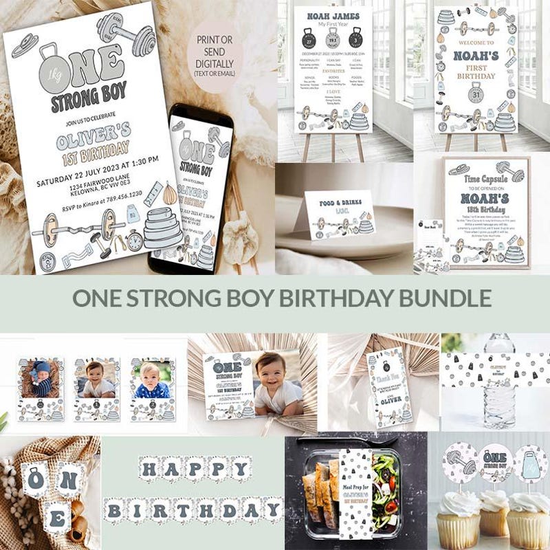 Gym Baby Birthday Ideas - Etsy UK