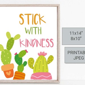 Cute Cactus Classroom Decor Cactus Quotes Poster, Set of 6 Cactus ...