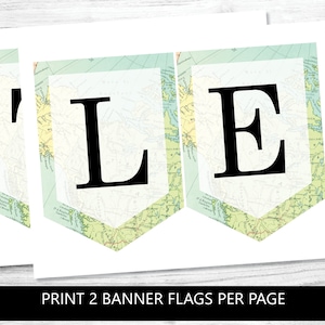 Editable Map Banner Printable Adventure Awaits Sign Classroom Banner ...