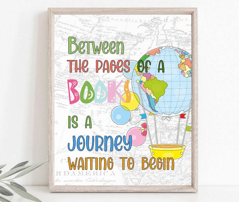 Reading Classroom Poster Printable Literacy Wall Art Motivational ...