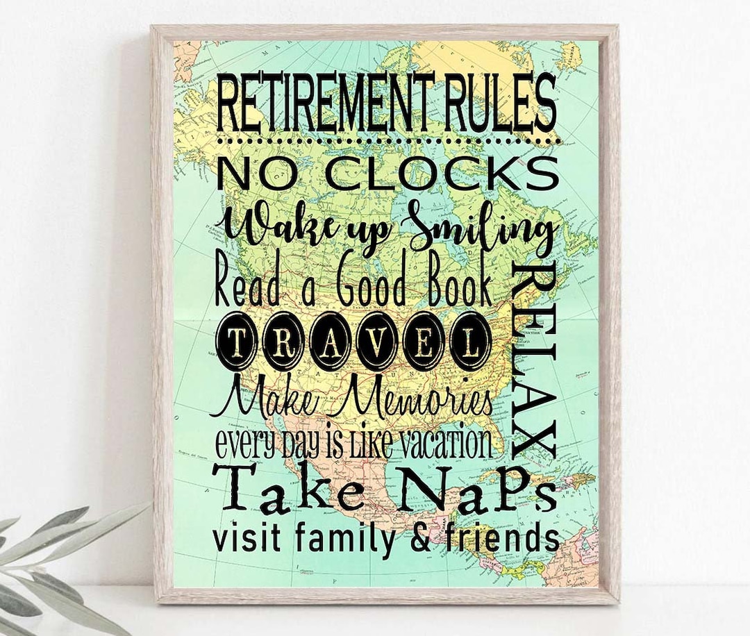 Retirement Party Decor Retirement Printable Sign Around the World ...