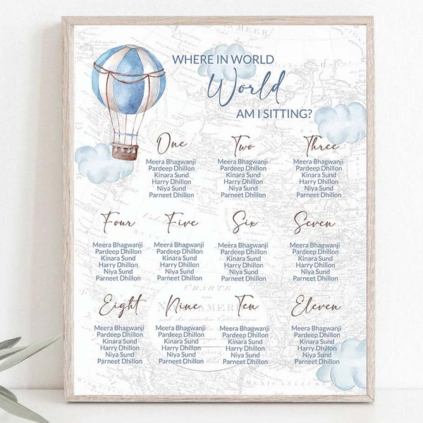 World Seating Chart - Etsy