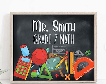 Math Door Decor - Etsy