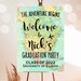 Welcome Sign Graduation Travel Theme Printable Sign Around the World ...