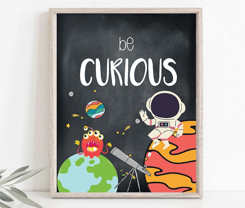 Space Themed Classroom Motivational Positive Printable Wall - Etsy