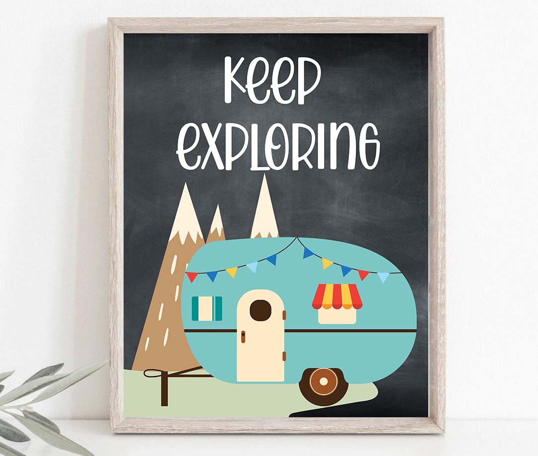 Printable Motivational Posters Growth Mindset Posters Camping Theme ...