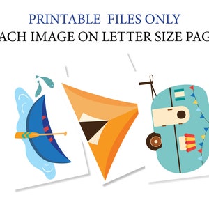 Camping Themed Bulletin Board Kit Home School Decor Woodland Outdoor ...