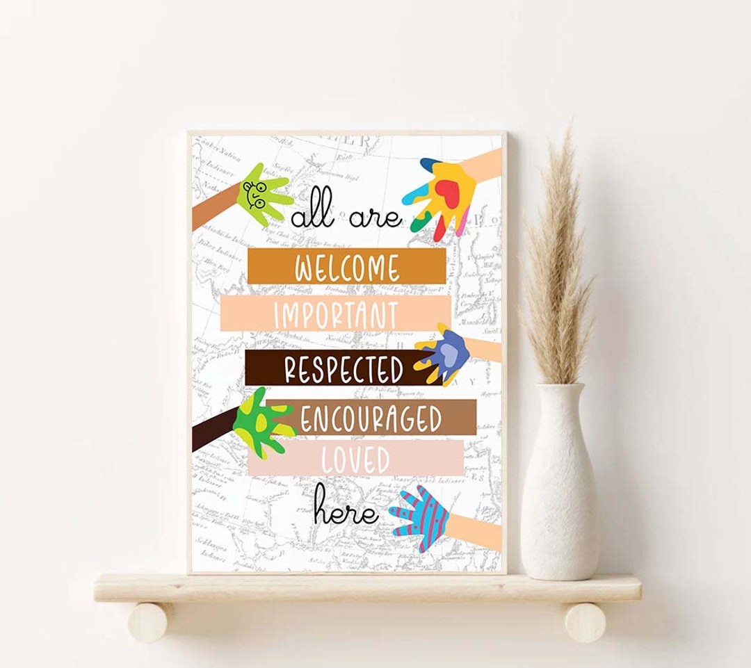 Diversity Classroom Decor, Inclusive Classroom Poster, Classroom ...